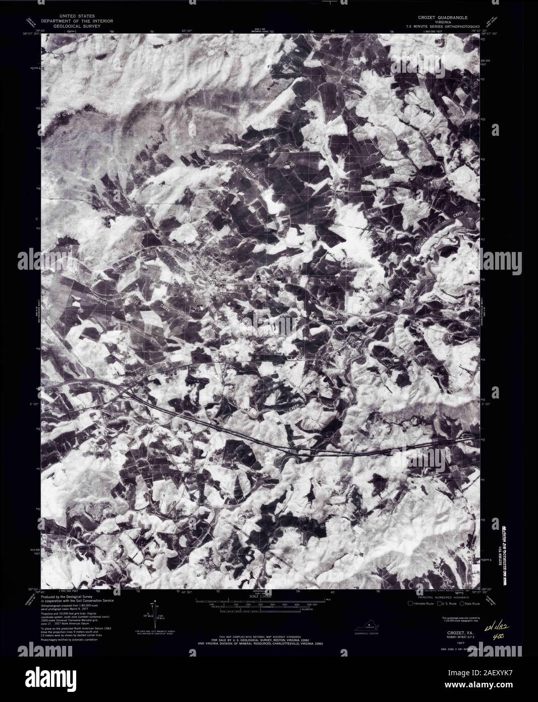 Crozet map hi-res stock photography and images - Alamy