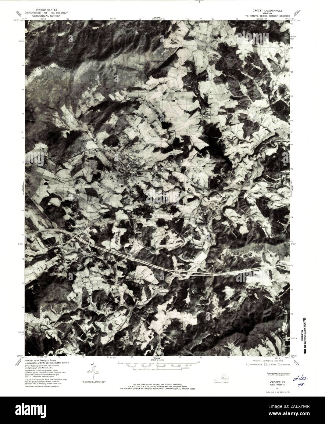 Crozet map hi-res stock photography and images - Alamy