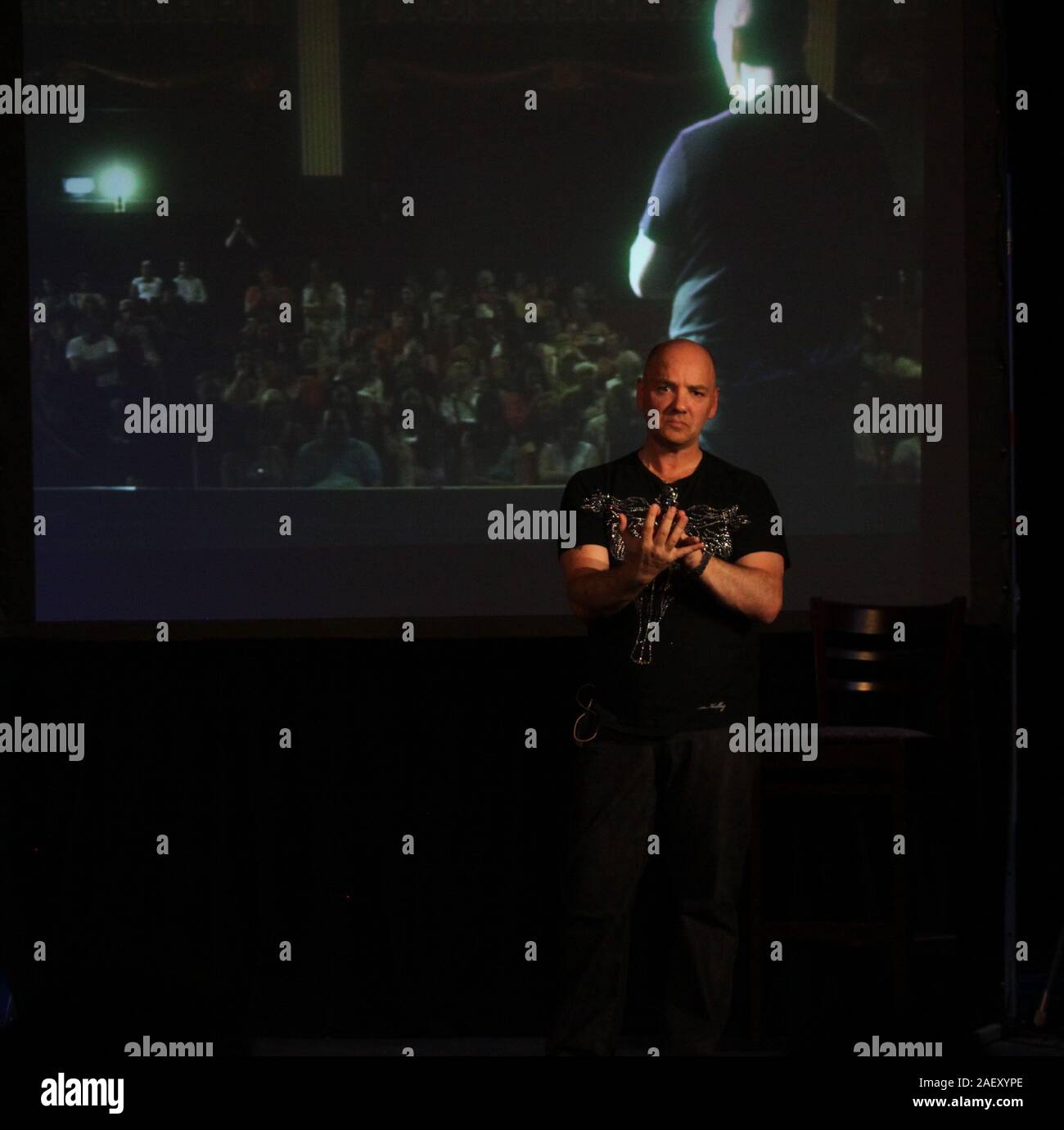 Liverpool,uk Medium Joe Power at Liverpool Epstein Theatre credit Ian ...