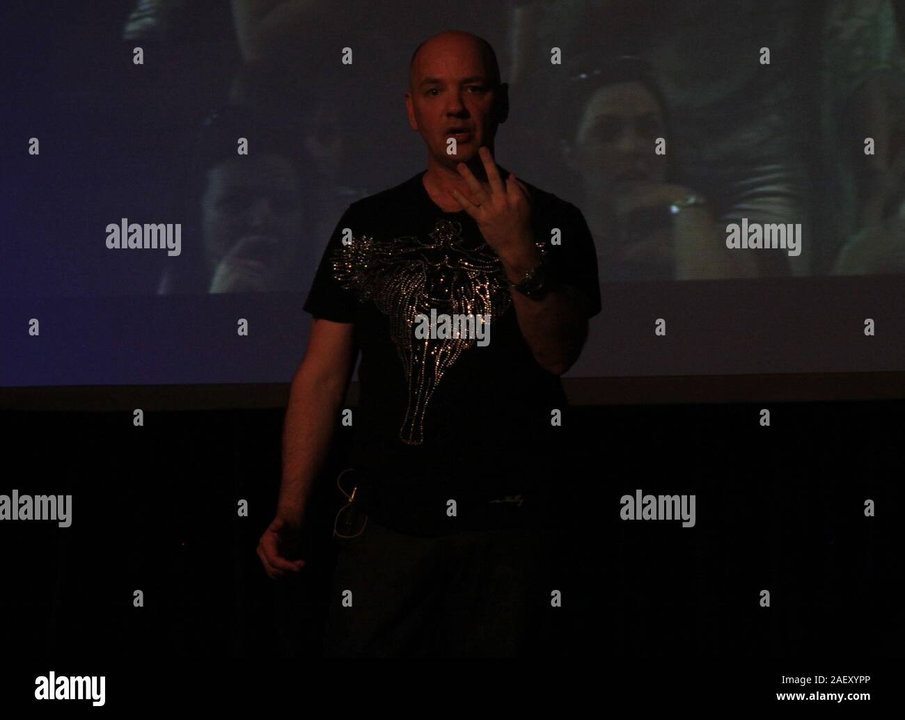 Liverpool,uk Medium Joe Power at Liverpool Epstein Theatre credit Ian ...