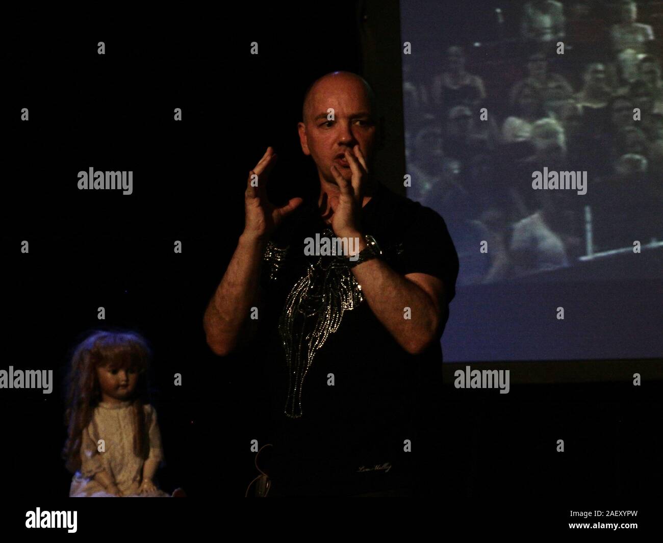 Liverpool,uk Medium Joe Power at Liverpool Epstein Theatre credit Ian ...