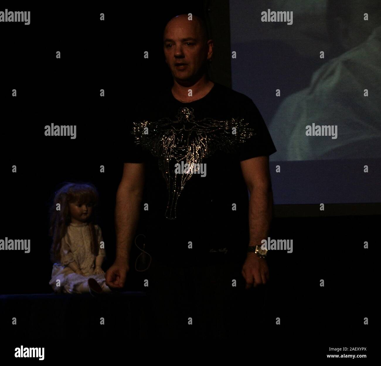 Liverpool,uk Medium Joe Power at Liverpool Epstein Theatre credit Ian ...