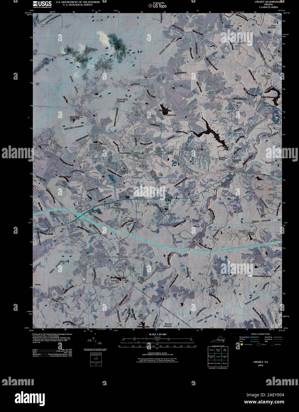 Crozet map hi-res stock photography and images - Alamy