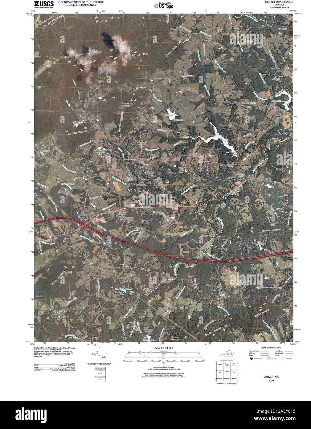 Crozet map hi-res stock photography and images - Alamy
