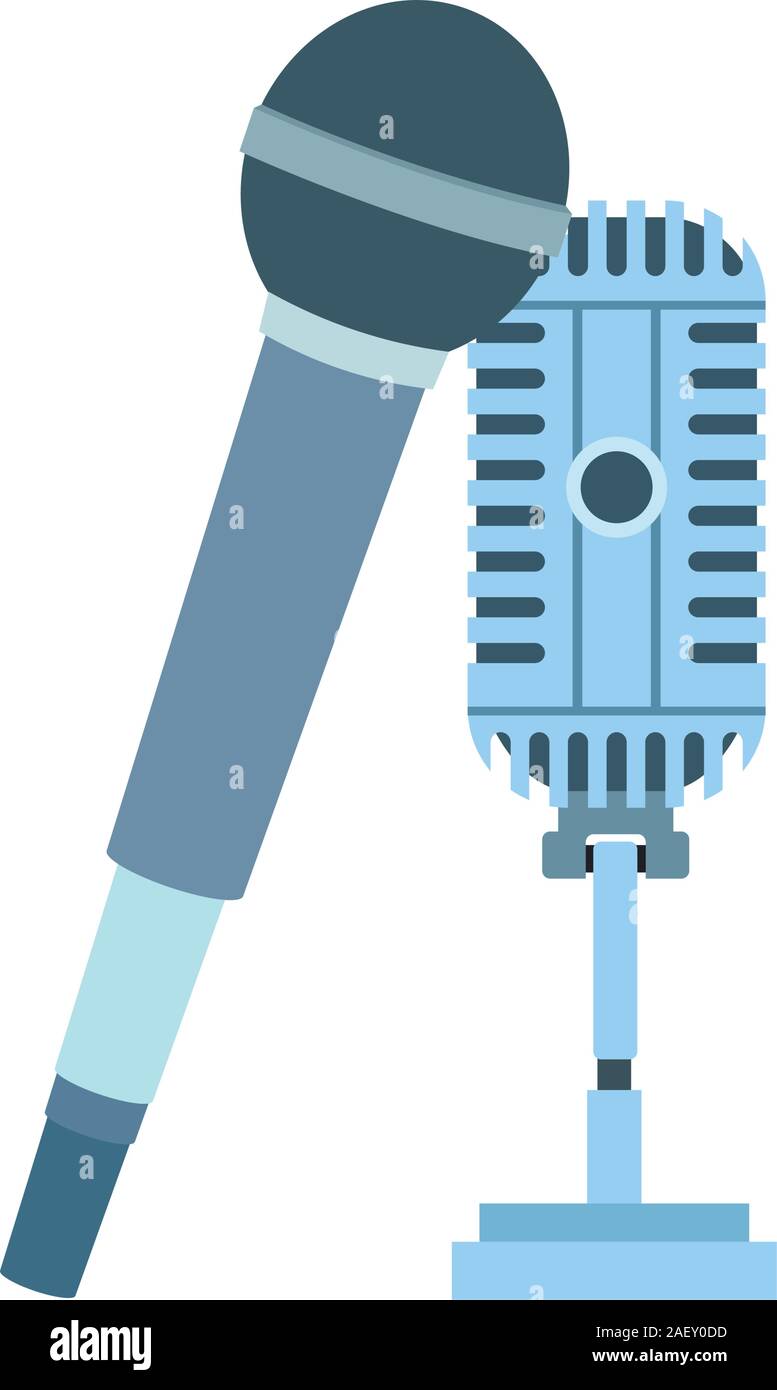 Old mike Stock Vector Images - Alamy