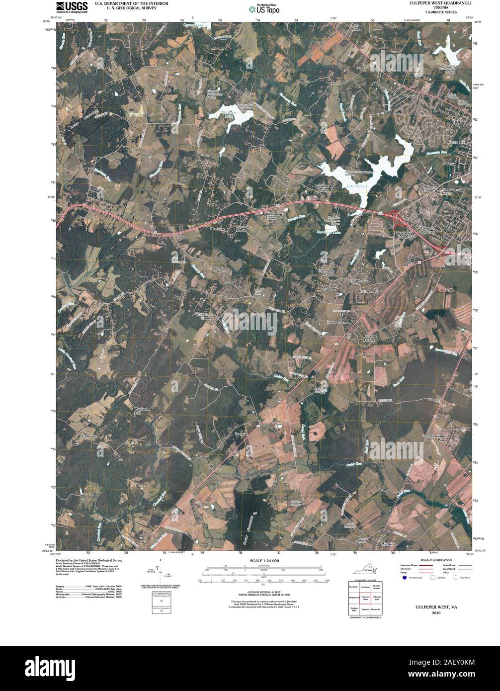 Culpeper map hi-res stock photography and images - Alamy