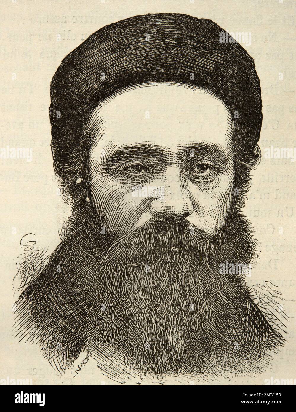 engraving , Portrait of the Captain Allan, commanding the ship The ...