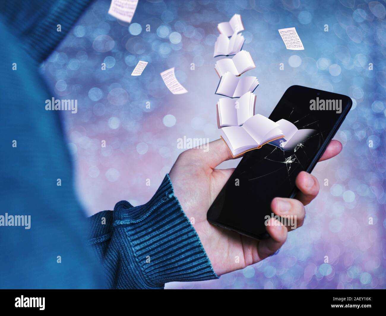 Man coming out book concept hi-res stock photography and images - Alamy