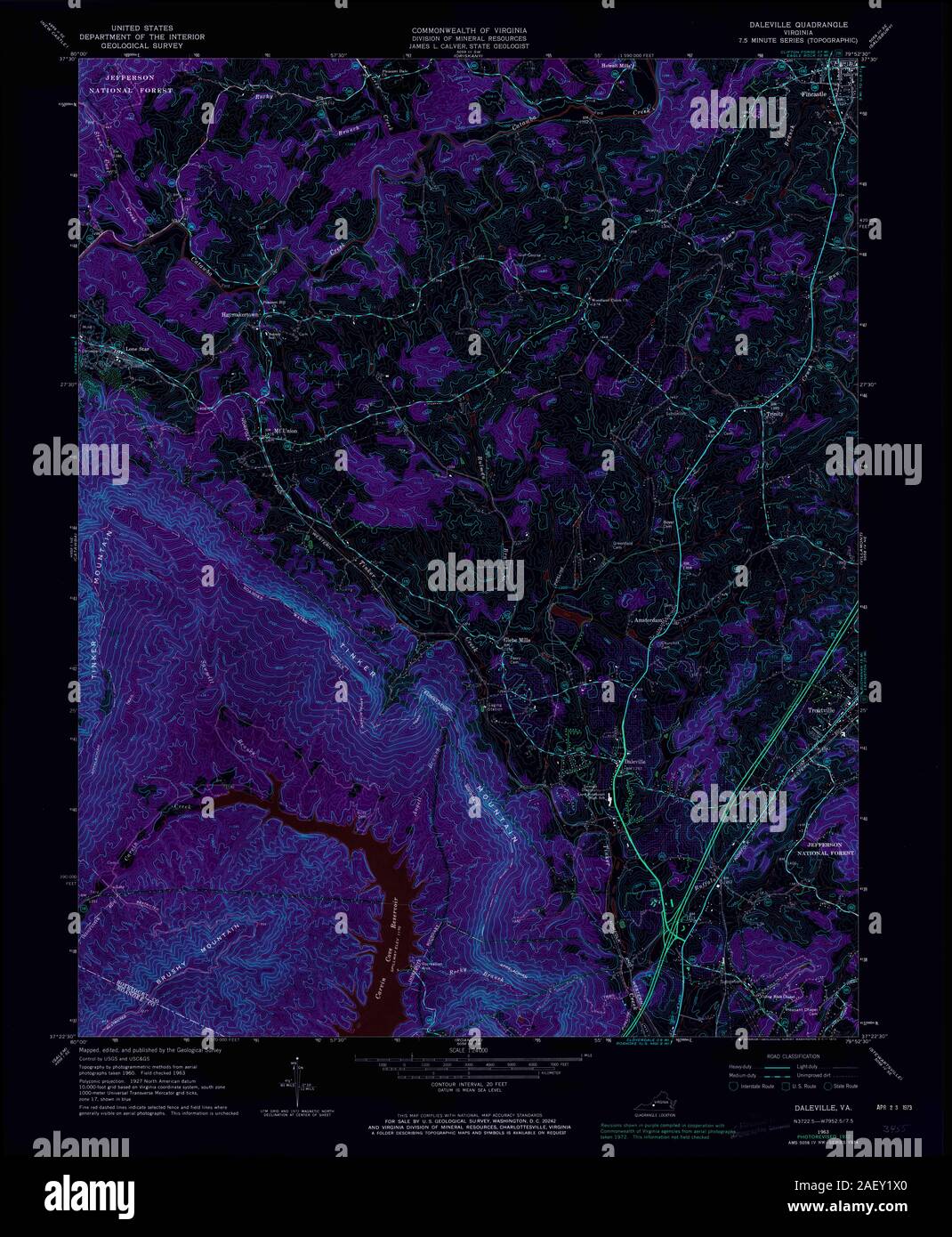 Map of daleville hi-res stock photography and images - Alamy
