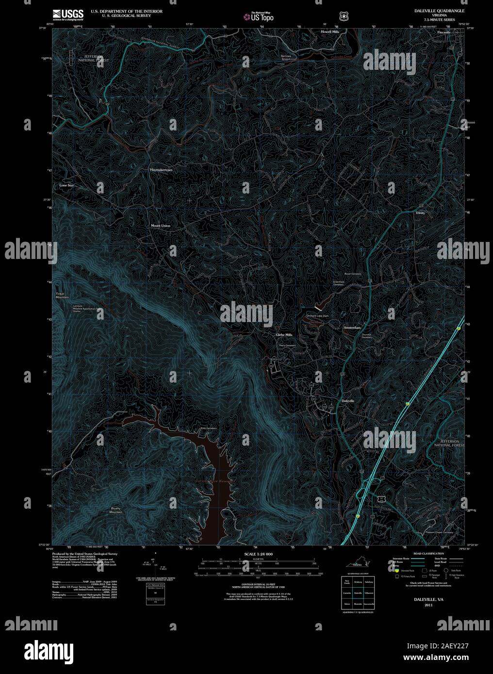 Map of daleville hi-res stock photography and images - Alamy
