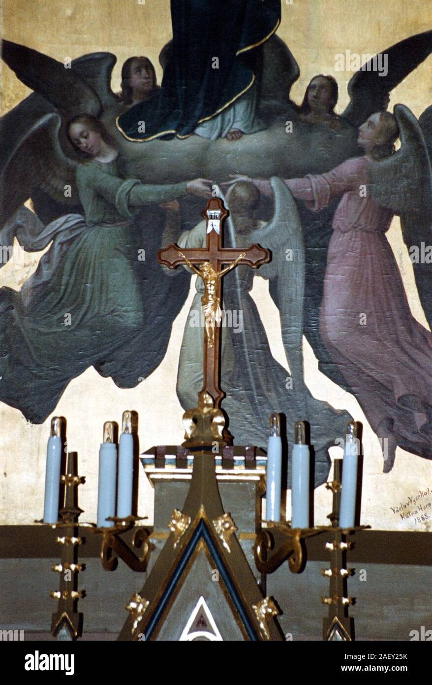 ***FILE PHOTO*** Altar cross in catholic church in Cihost, Czech ...