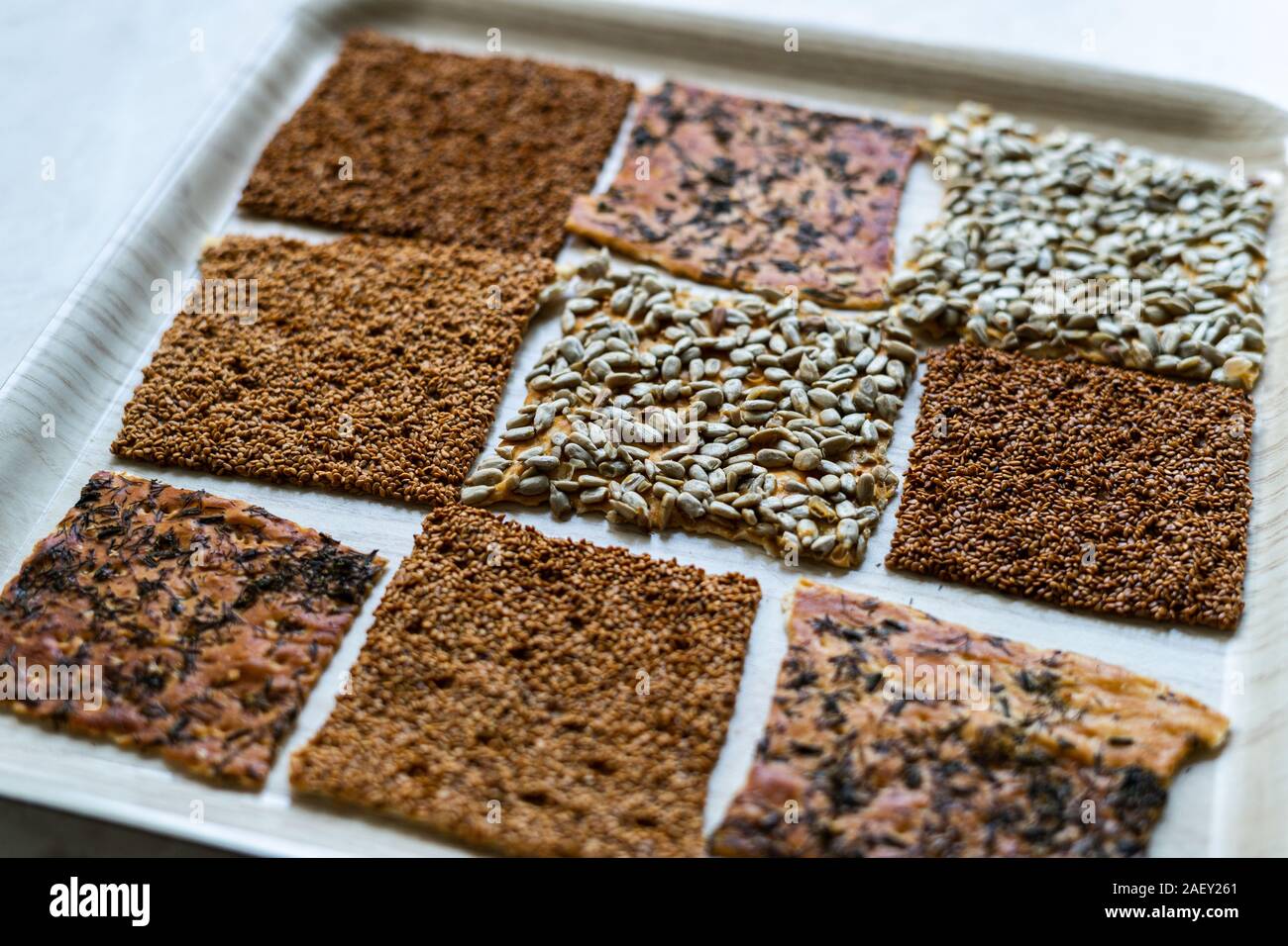 Turkish Homemade Snacks Biscuit with Sunflower Seeds, Sesame and Dill ...