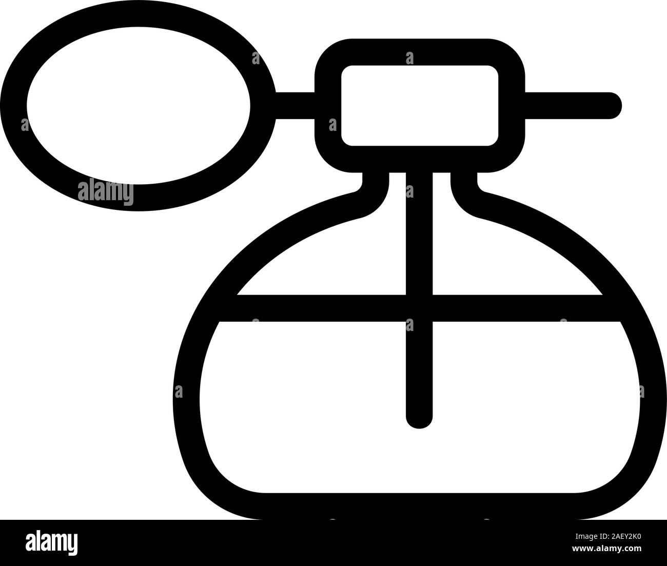 Water sprayer icon vector. Isolated contour symbol illustration Stock ...