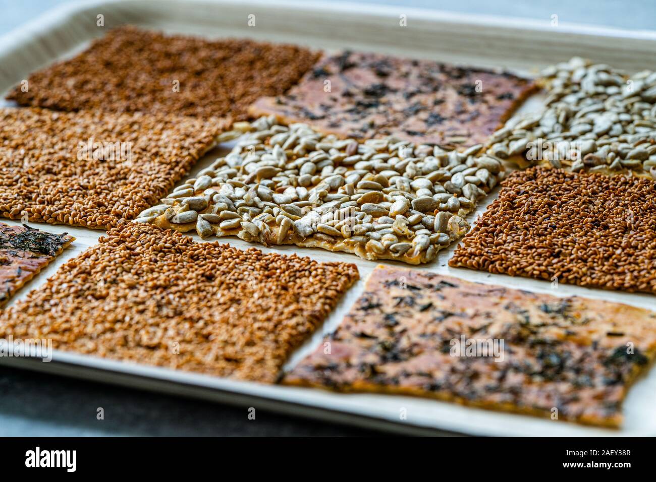 Turkish Homemade Snacks Biscuit with Sunflower Seeds, Sesame and Dill ...