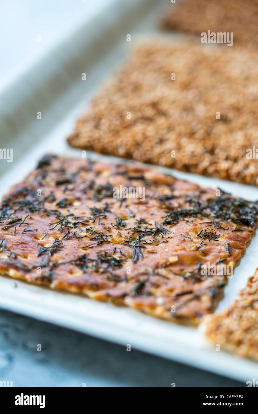 Turkish Homemade Snacks Biscuit with Sunflower Seeds, Sesame and Dill ...