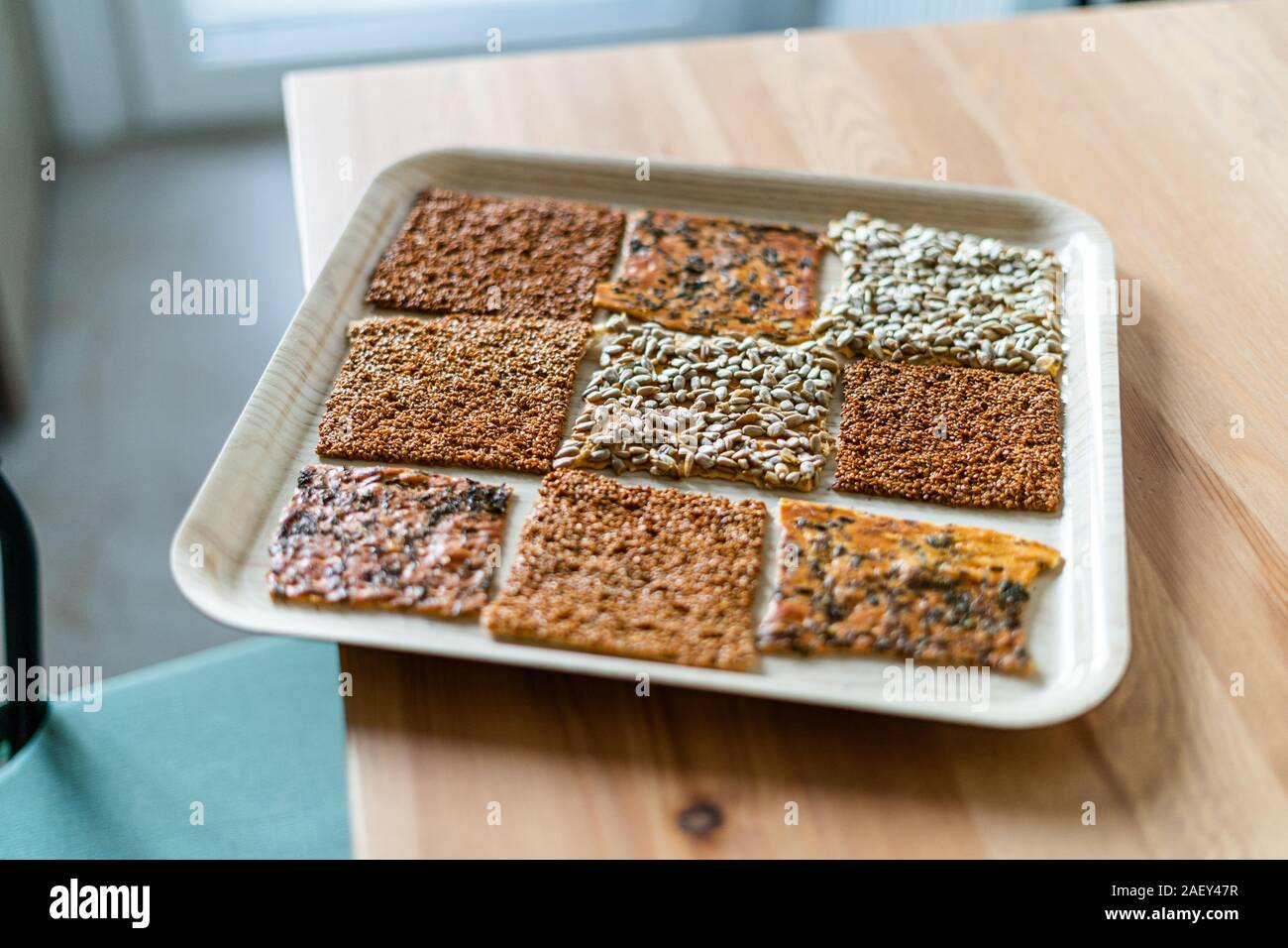 Turkish Homemade Snacks Biscuit with Sunflower Seeds, Sesame and Dill ...