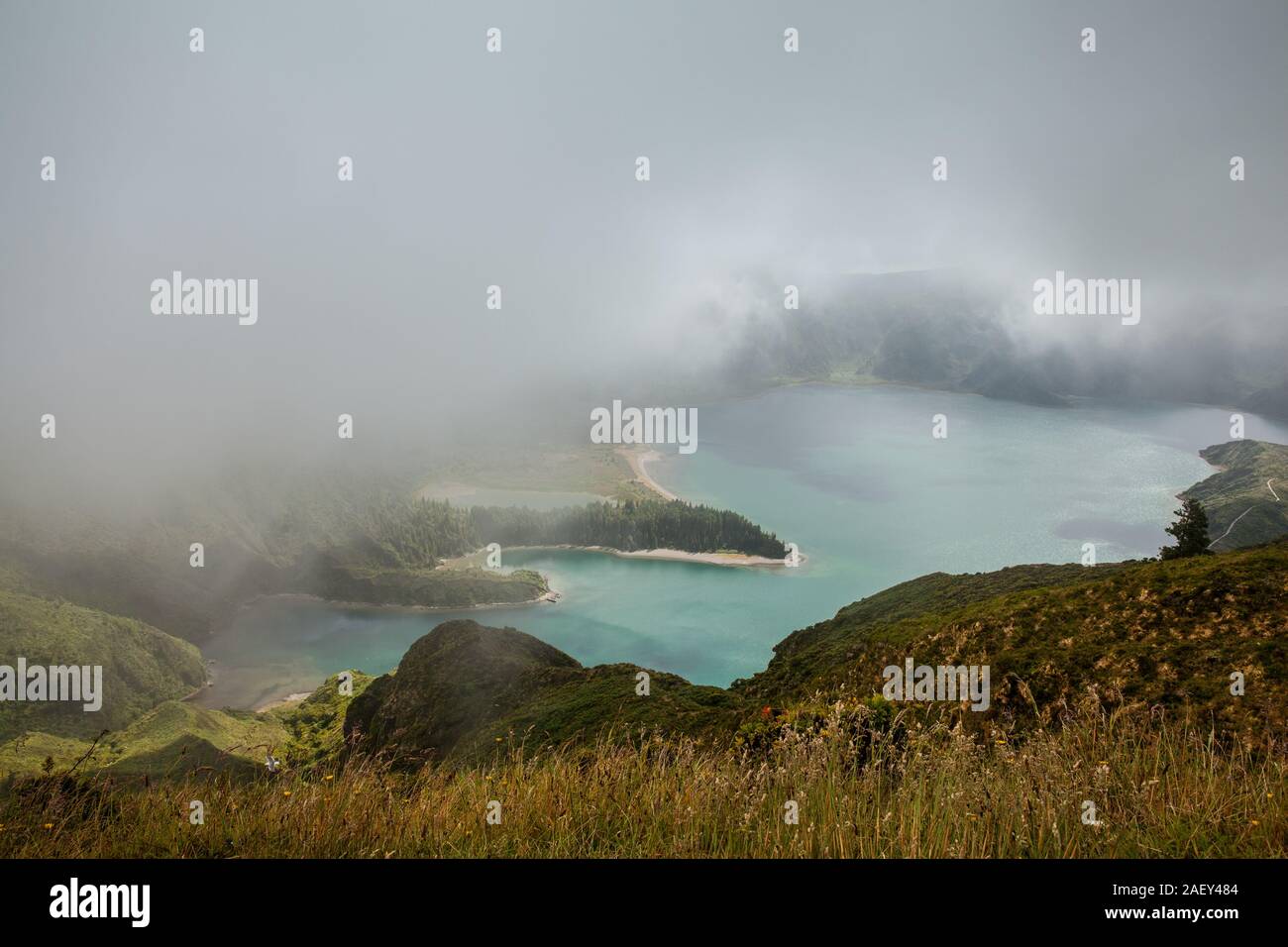 Lagoa do Fogo, crater lake, Sao Miguel, Azores Stock Photo - Alamy