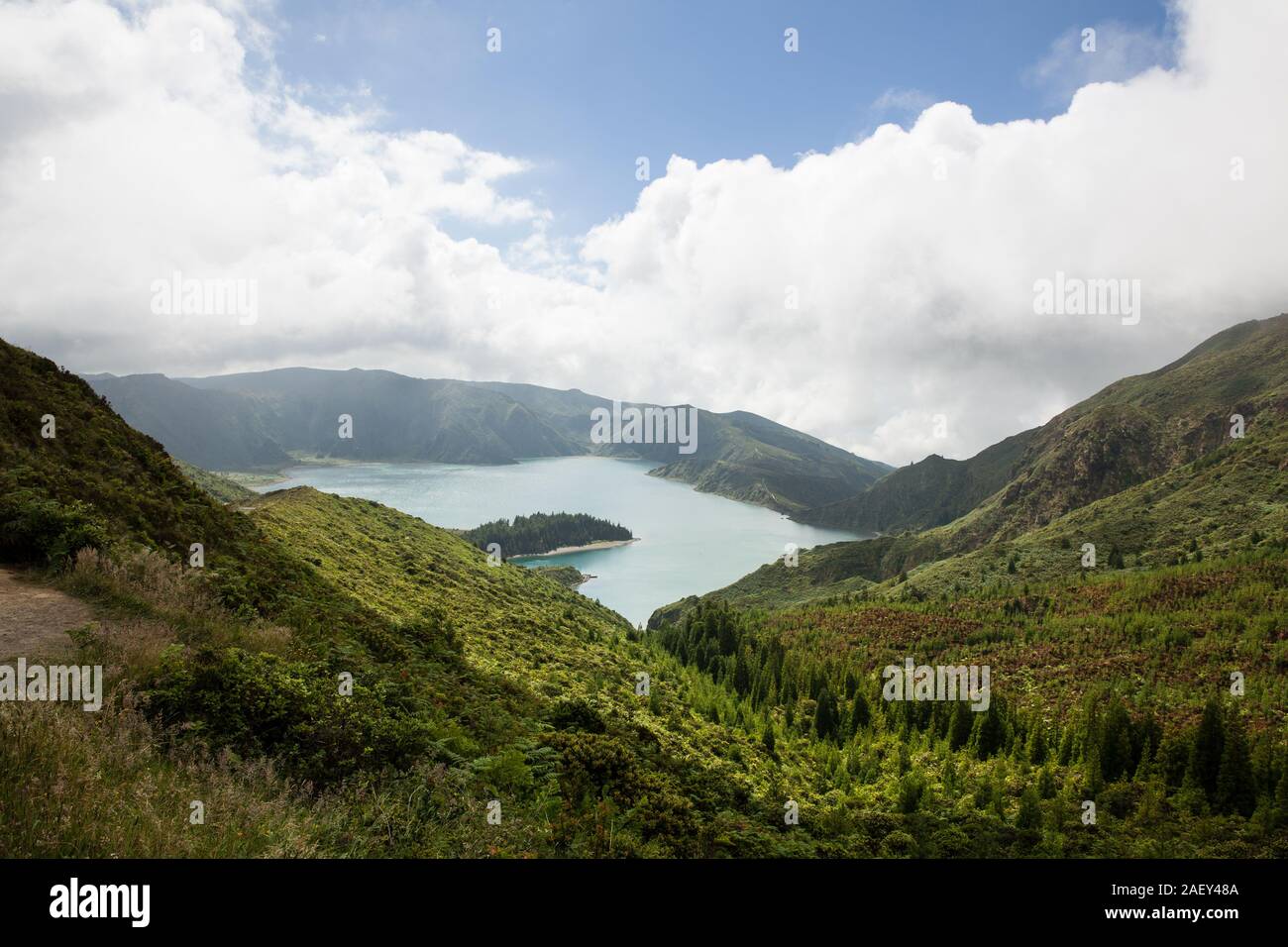 Lagoa do Fogo, crater lake, Sao Miguel, Azores Stock Photo - Alamy