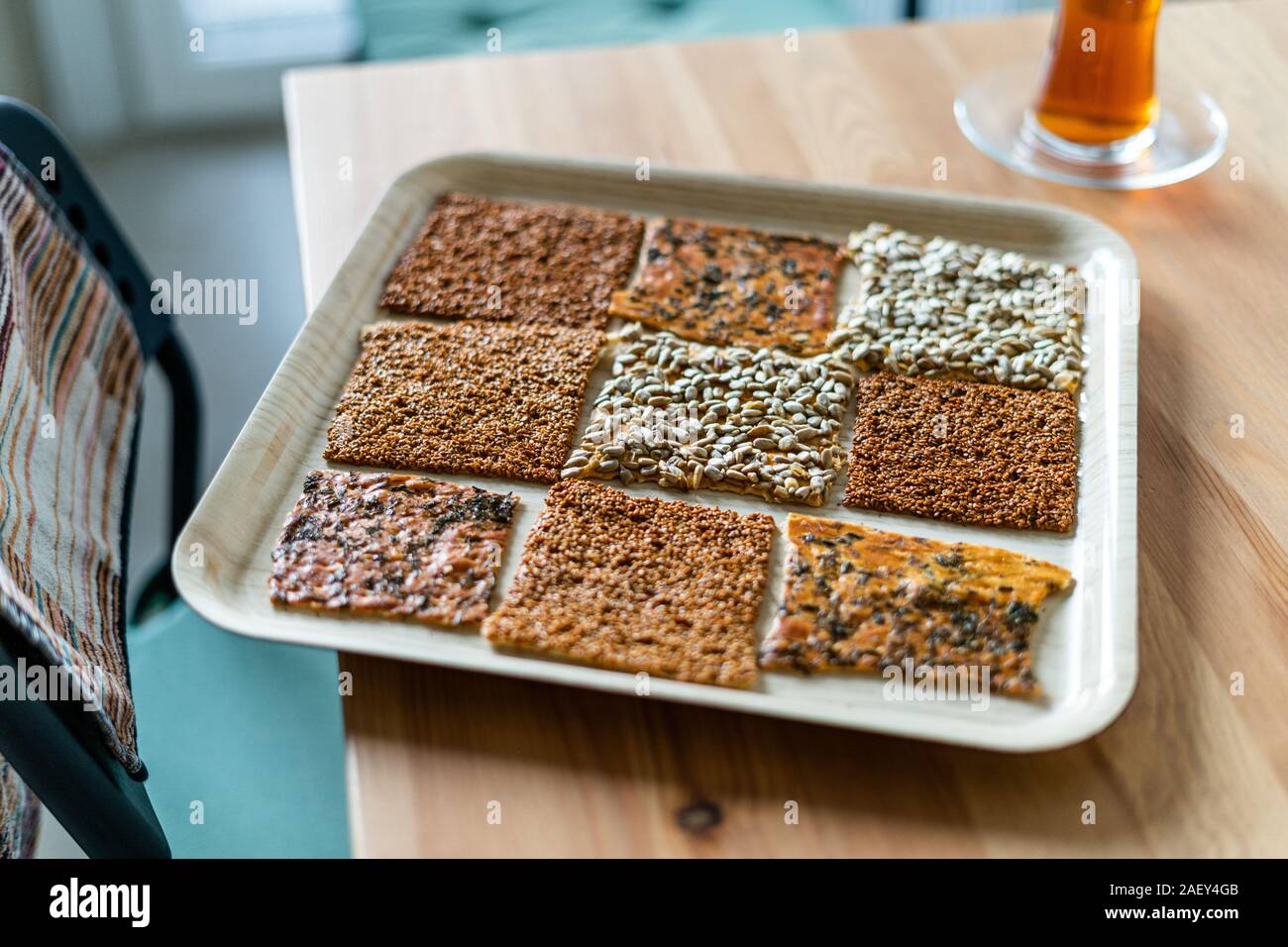 Turkish Homemade Snacks Biscuit with Sunflower Seeds, Sesame and Dill ...