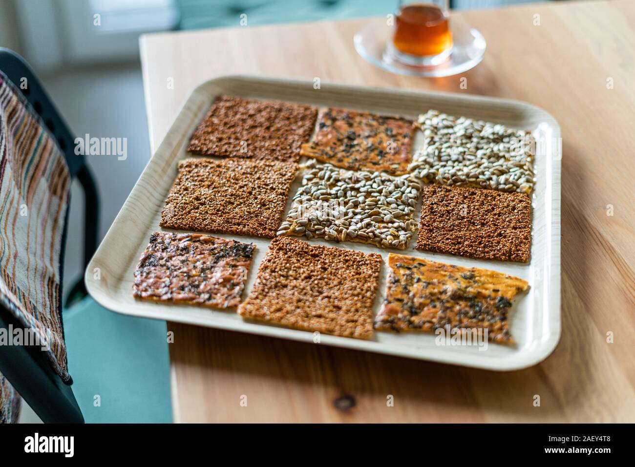 Turkish Homemade Snacks Biscuit with Sunflower Seeds, Sesame and Dill ...
