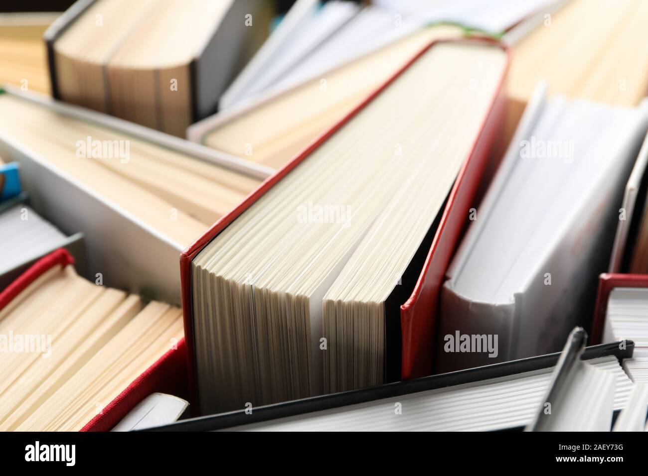 Many books on whole background, close up. Study concept Stock Photo - Alamy