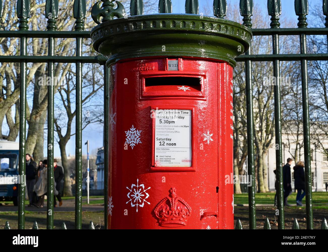 Talking Postbox. Greenwich Promenade, King William Walk, London. UK ...