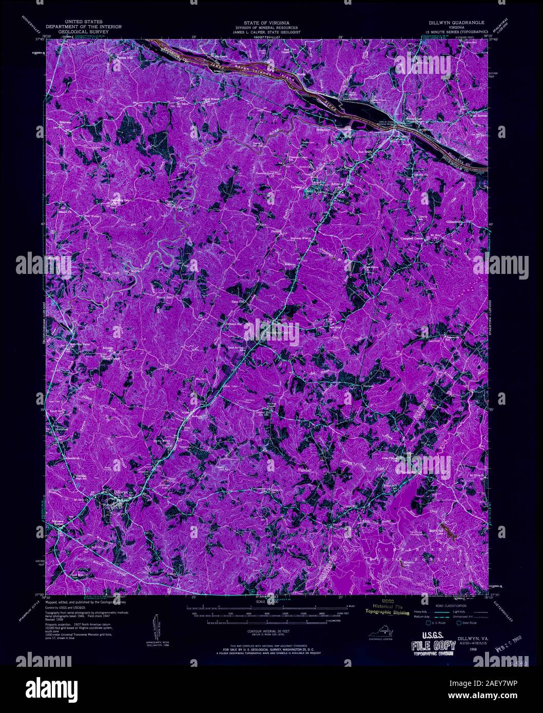 Map of dillwyn hi-res stock photography and images - Alamy