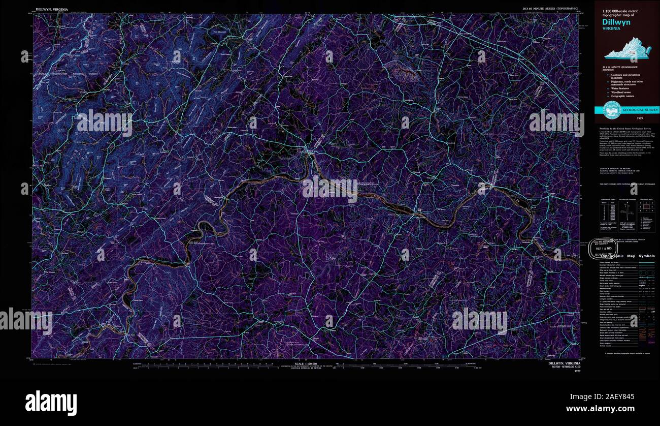 Dillwyn map hi-res stock photography and images - Alamy