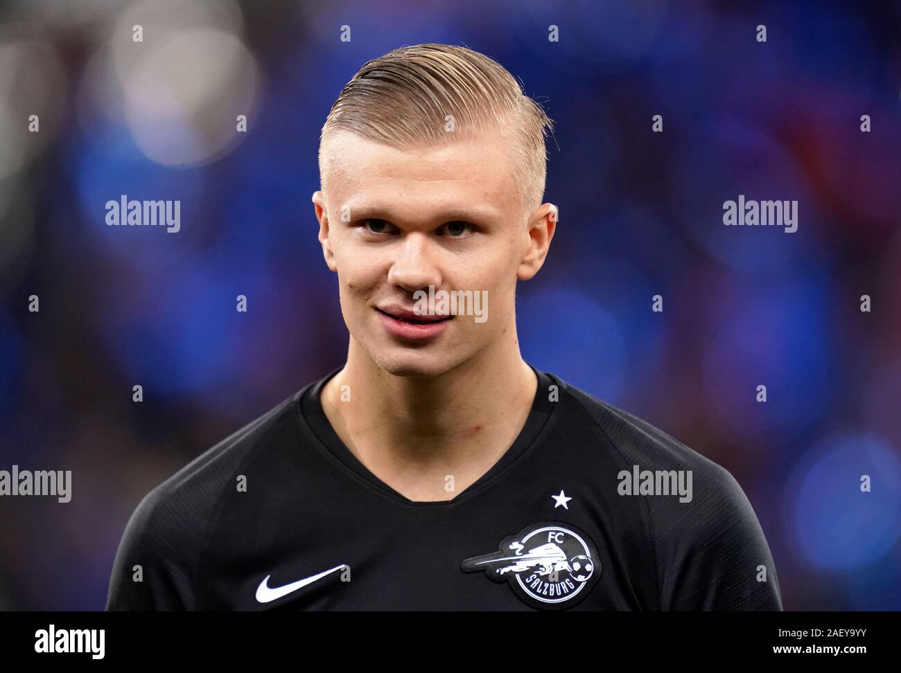 Red Bull Salzburg's Erling Braut Haland prior to kick-off during the ...