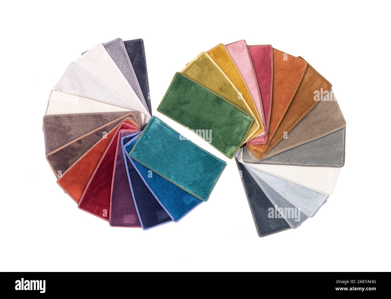 Types and samples of carpets in different colors. Carpets for rooms ...