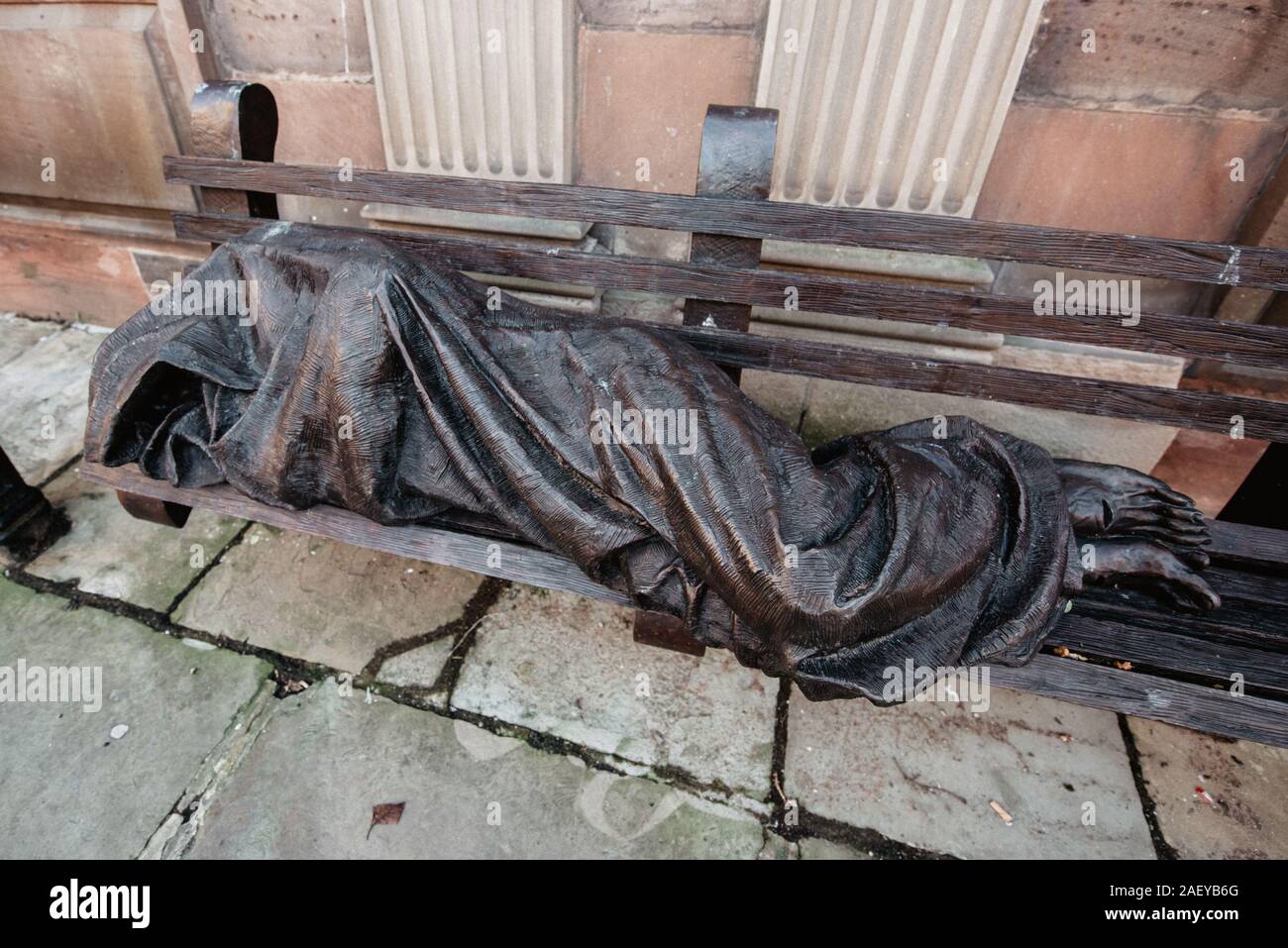 Jesus the homeless sculpture hi-res stock photography and images - Alamy