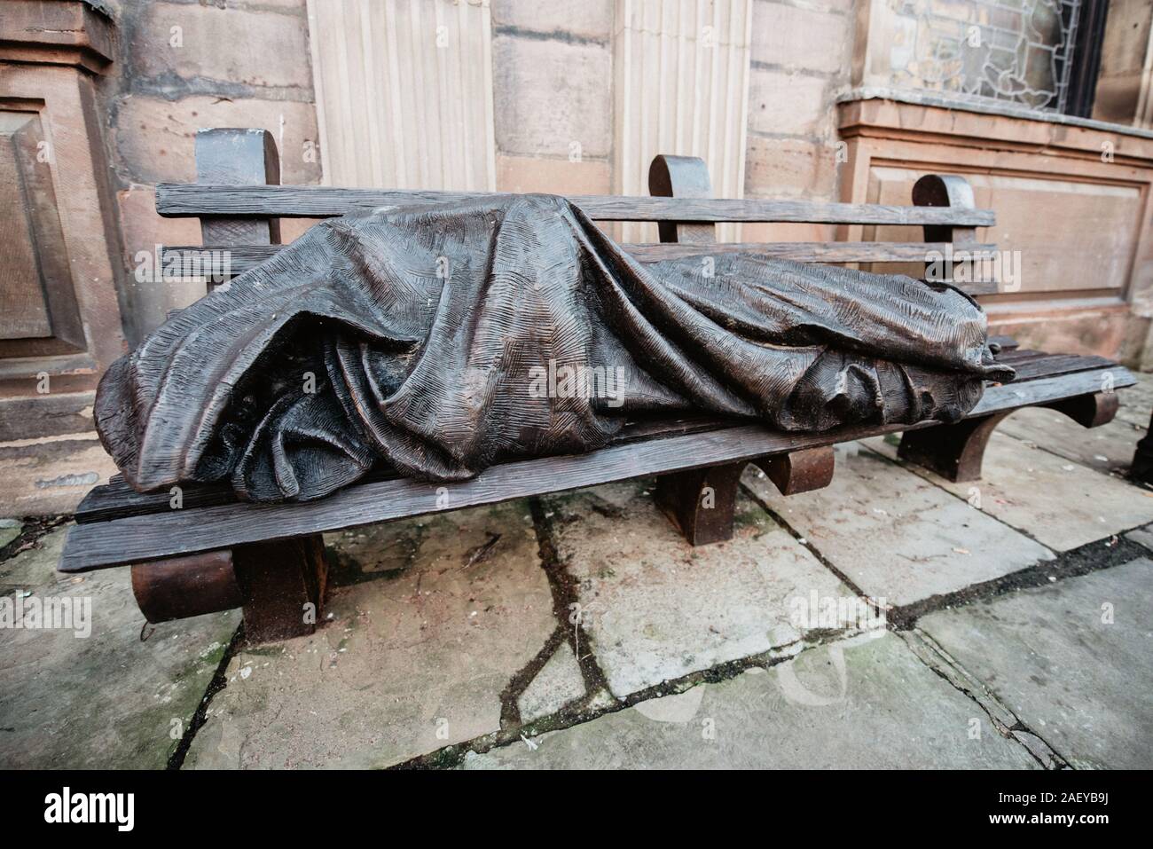 Jesus the homeless sculpture hi-res stock photography and images - Alamy