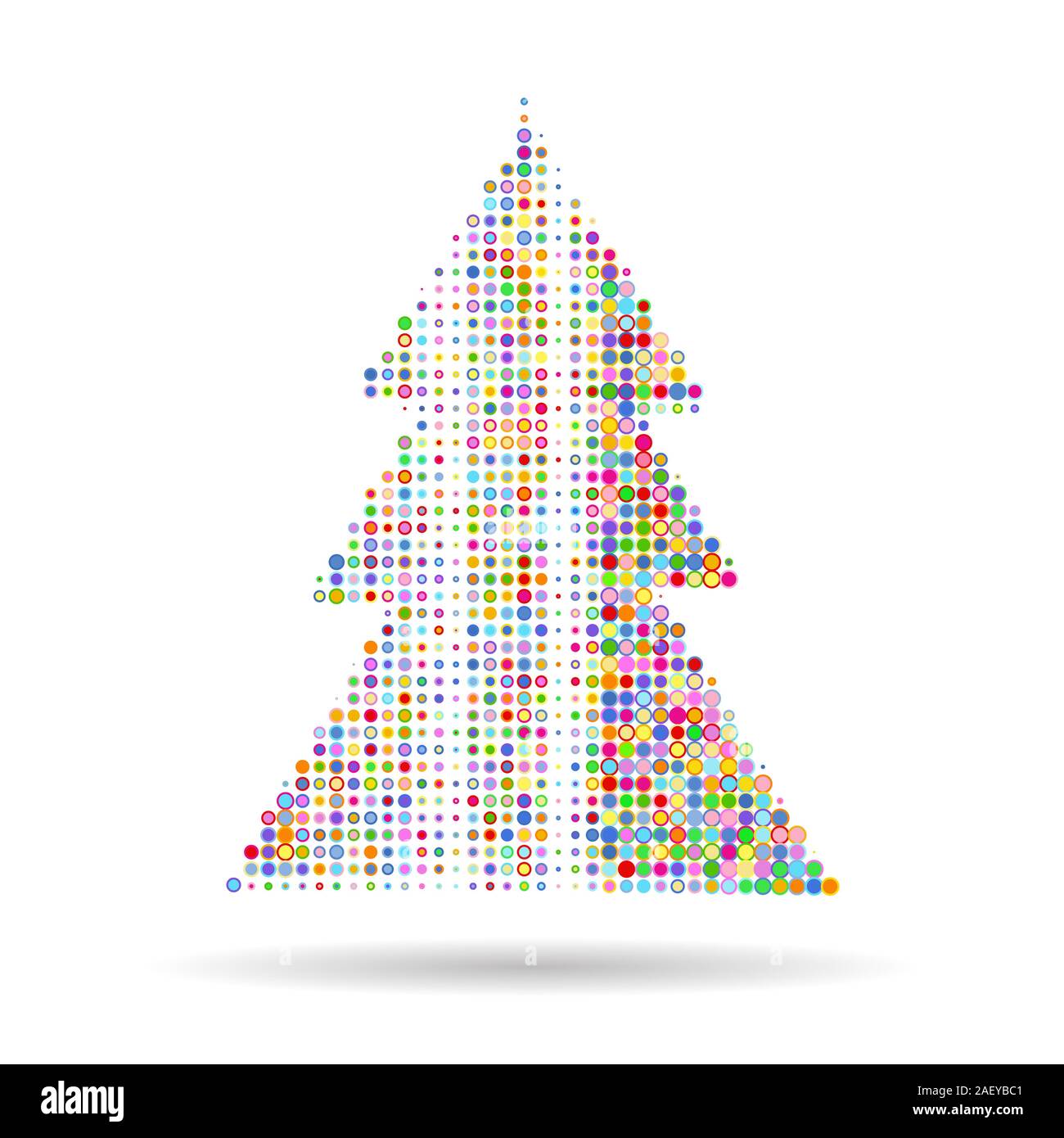 Abstract festive tree yellow Cut Out Stock Images & Pictures - Alamy