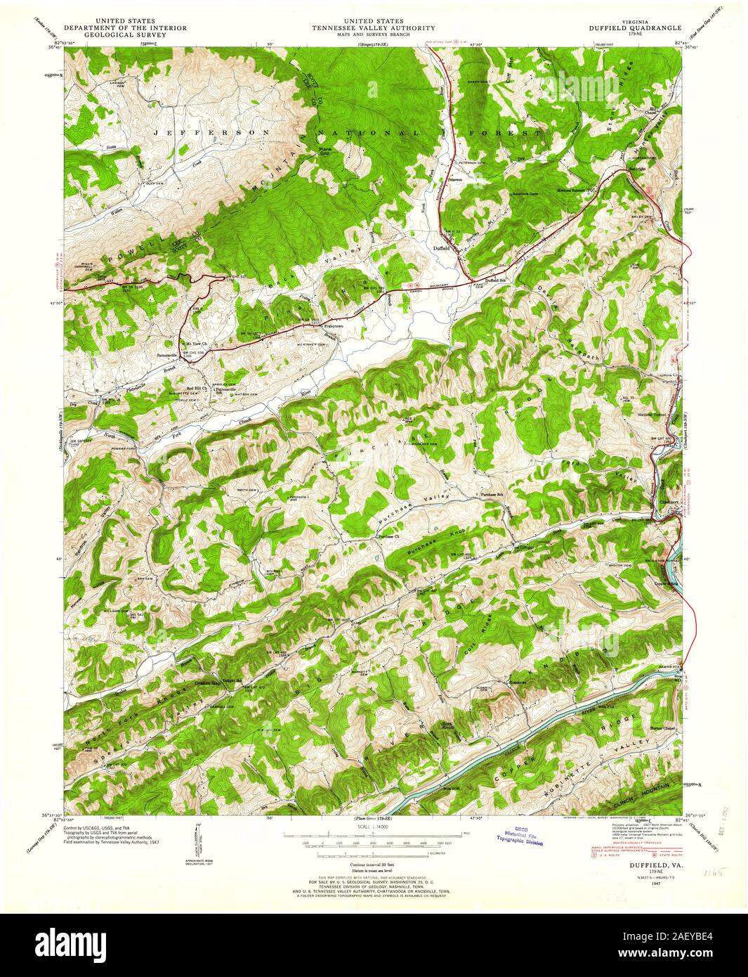 VA Duffield 184797 1947 24000 Stock Photo - Alamy