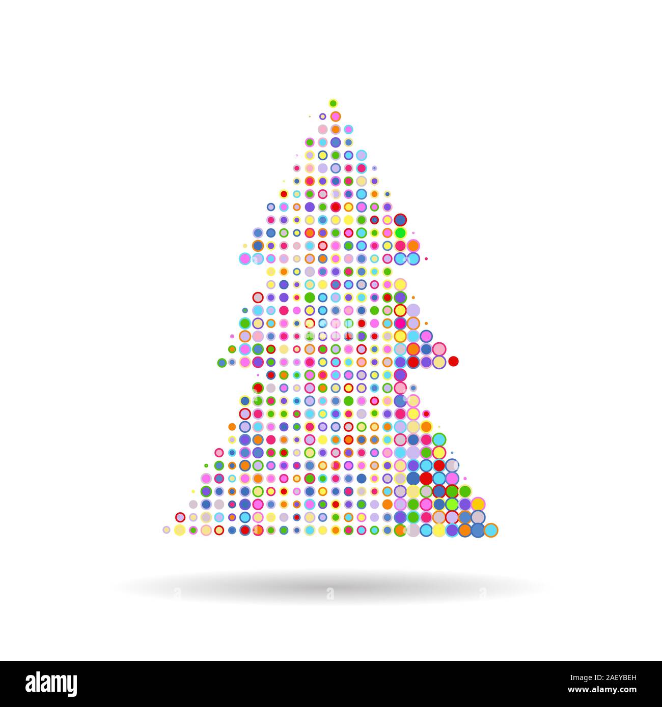 Abstract festive tree yellow Cut Out Stock Images & Pictures - Alamy