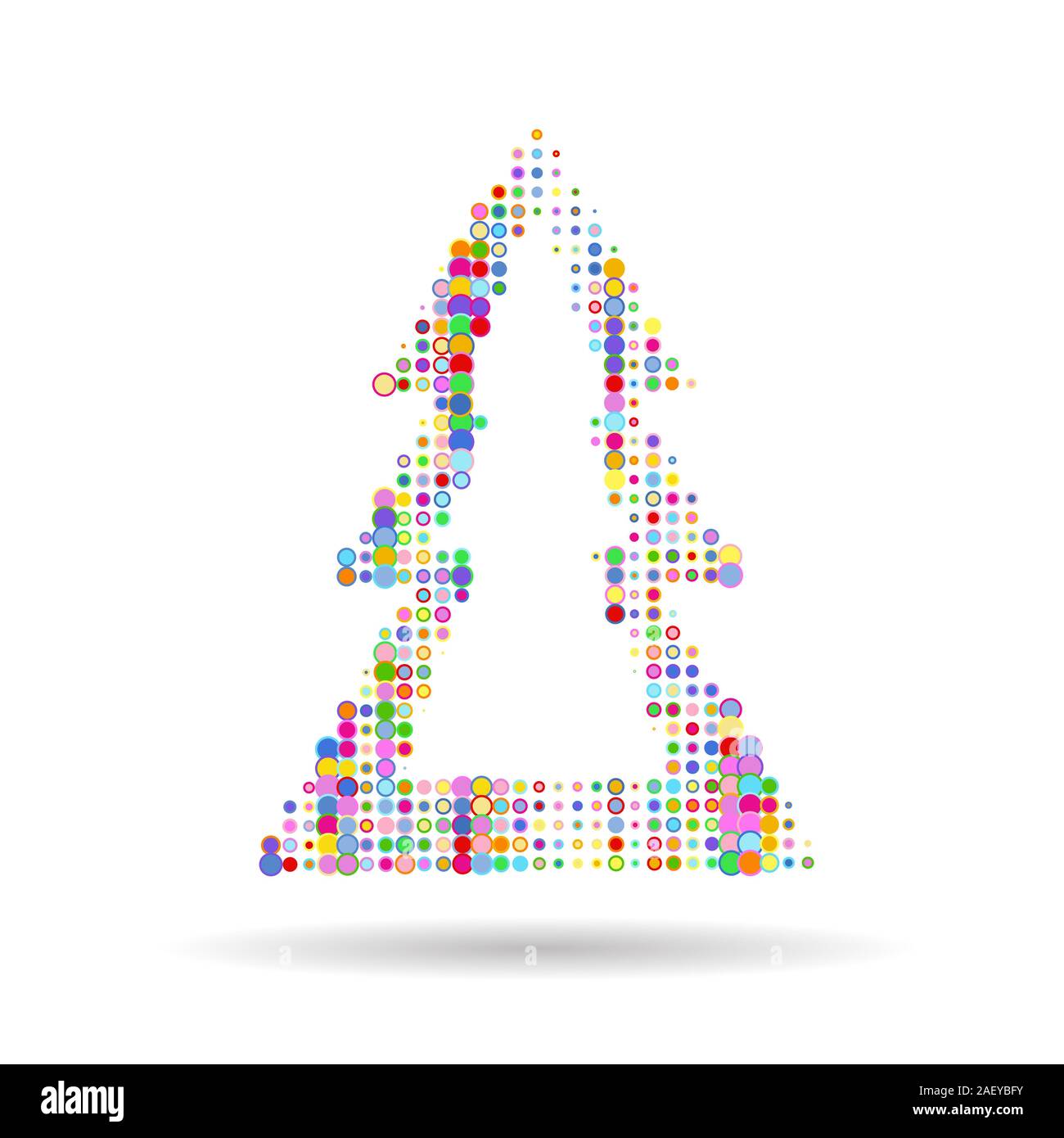 Abstract festive tree yellow Cut Out Stock Images & Pictures - Alamy