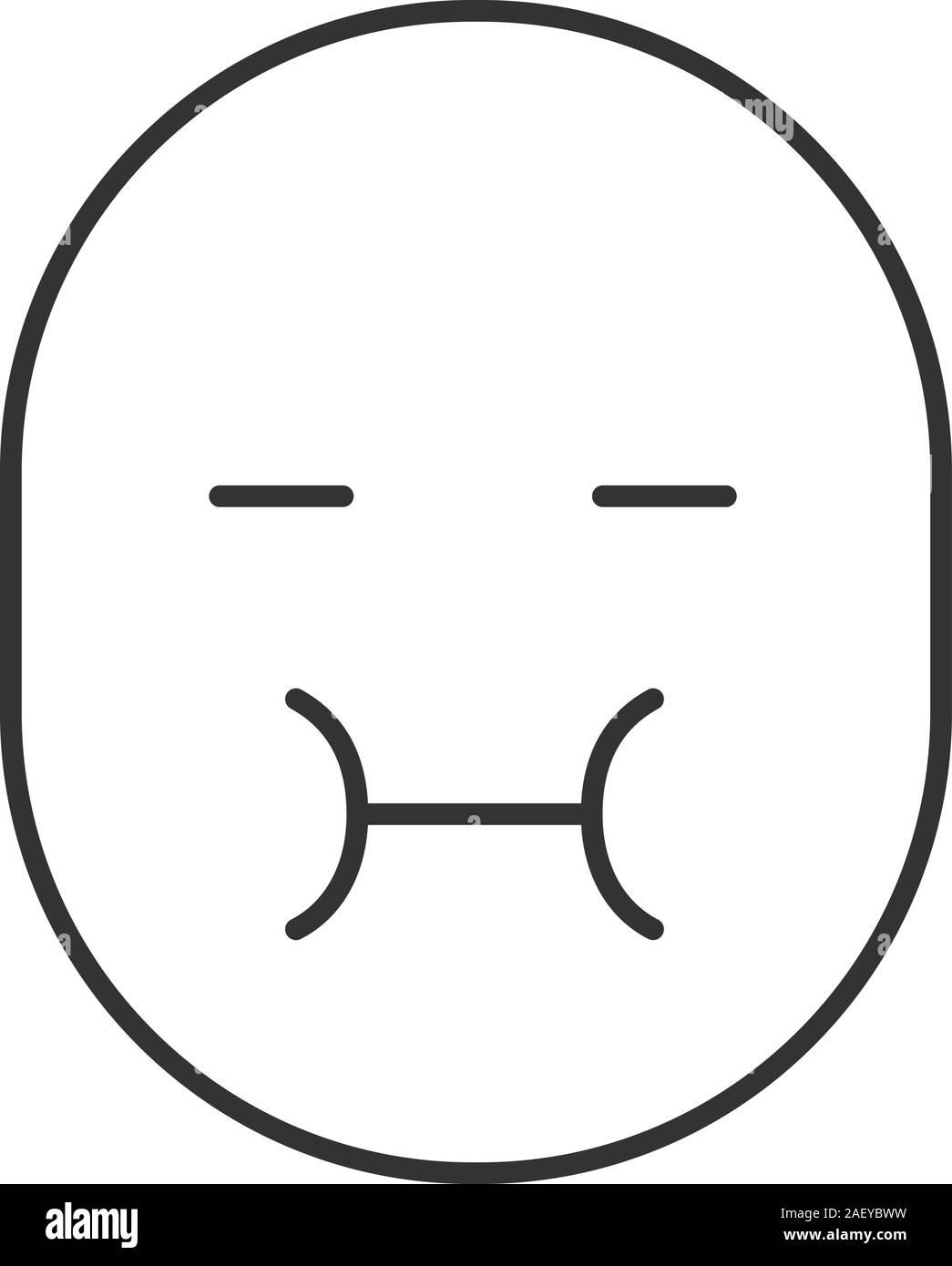 linear icon. Thin line illustration. Contour symbol. Vector isolated ...