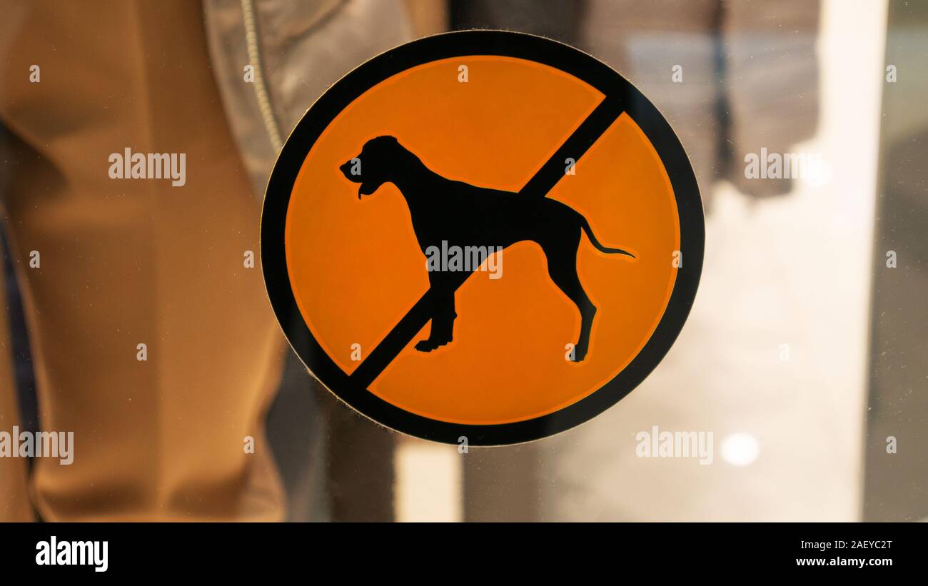 Road sign no dog allowed hi-res stock photography and images - Alamy