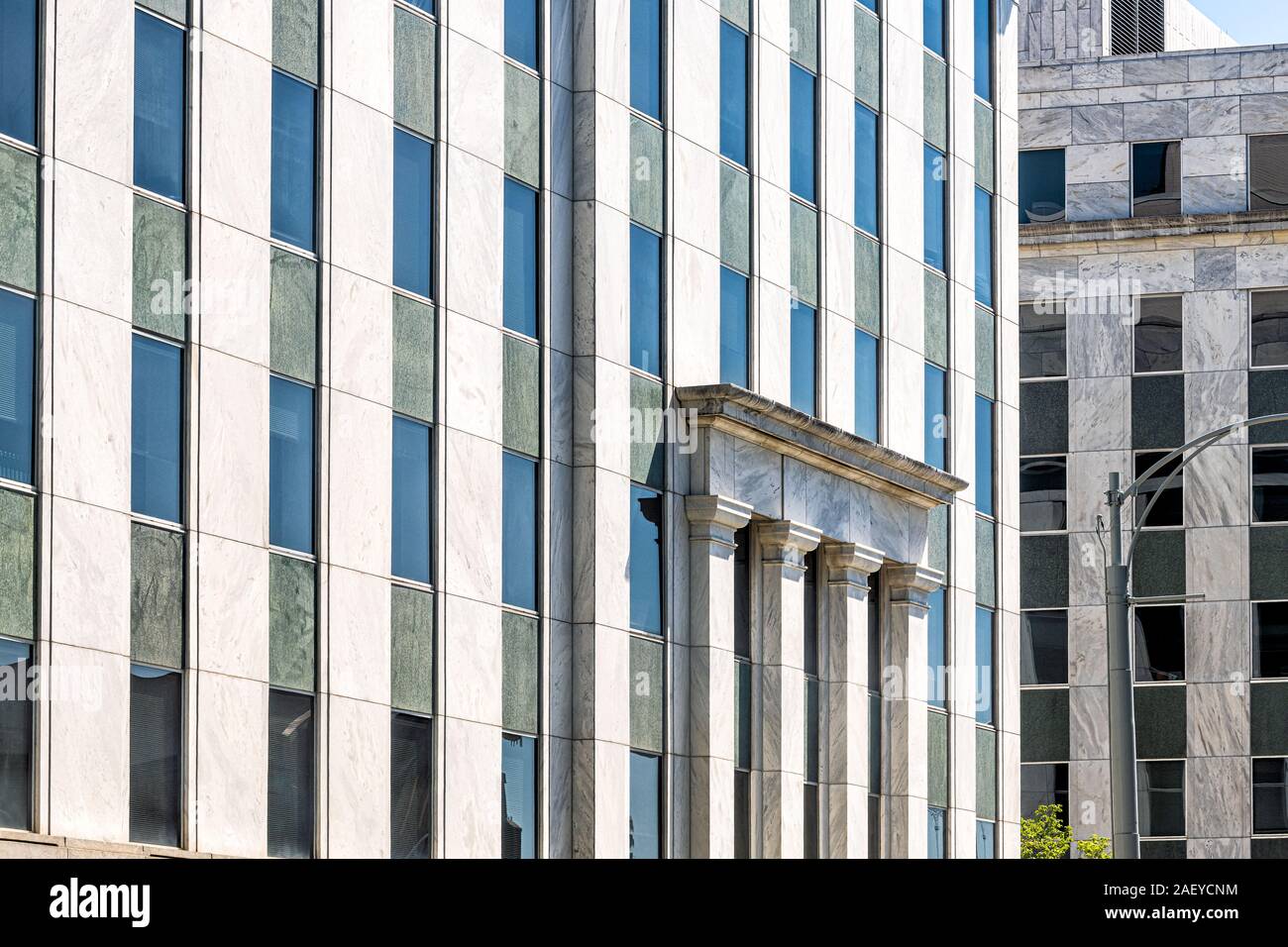 Atlanta, Georgia tower skyscraper building in downtown abstract ...