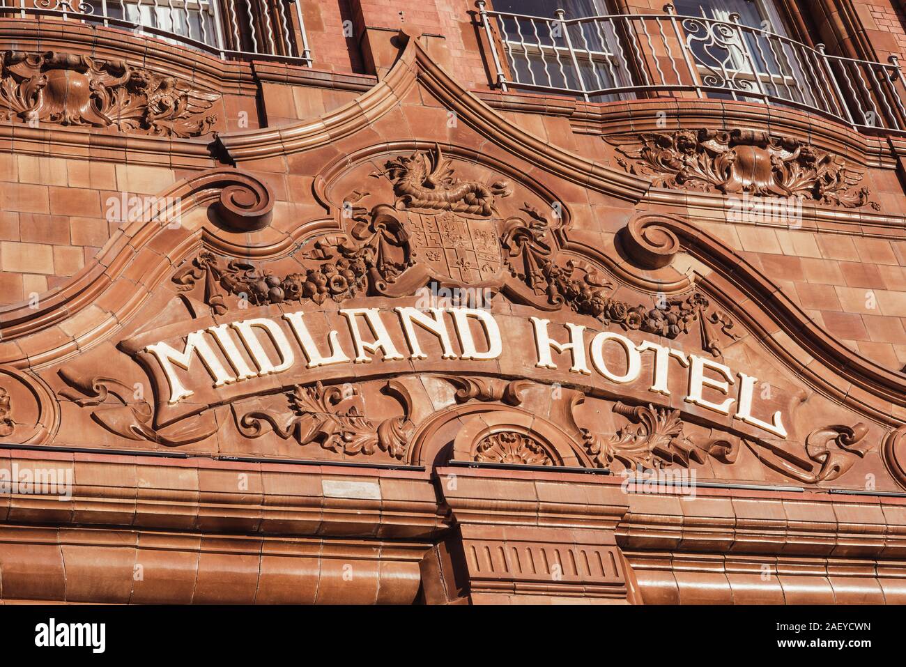 The Midland Hotel. Peter Street. Manchester Stock Photo - Alamy