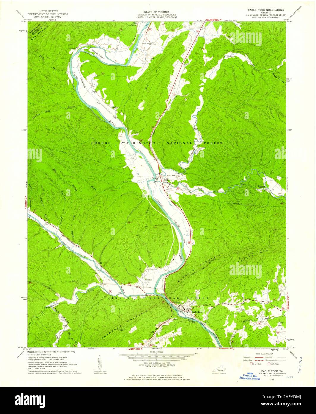 VA Eagle Rock 184826 1962 24000 Stock Photo - Alamy