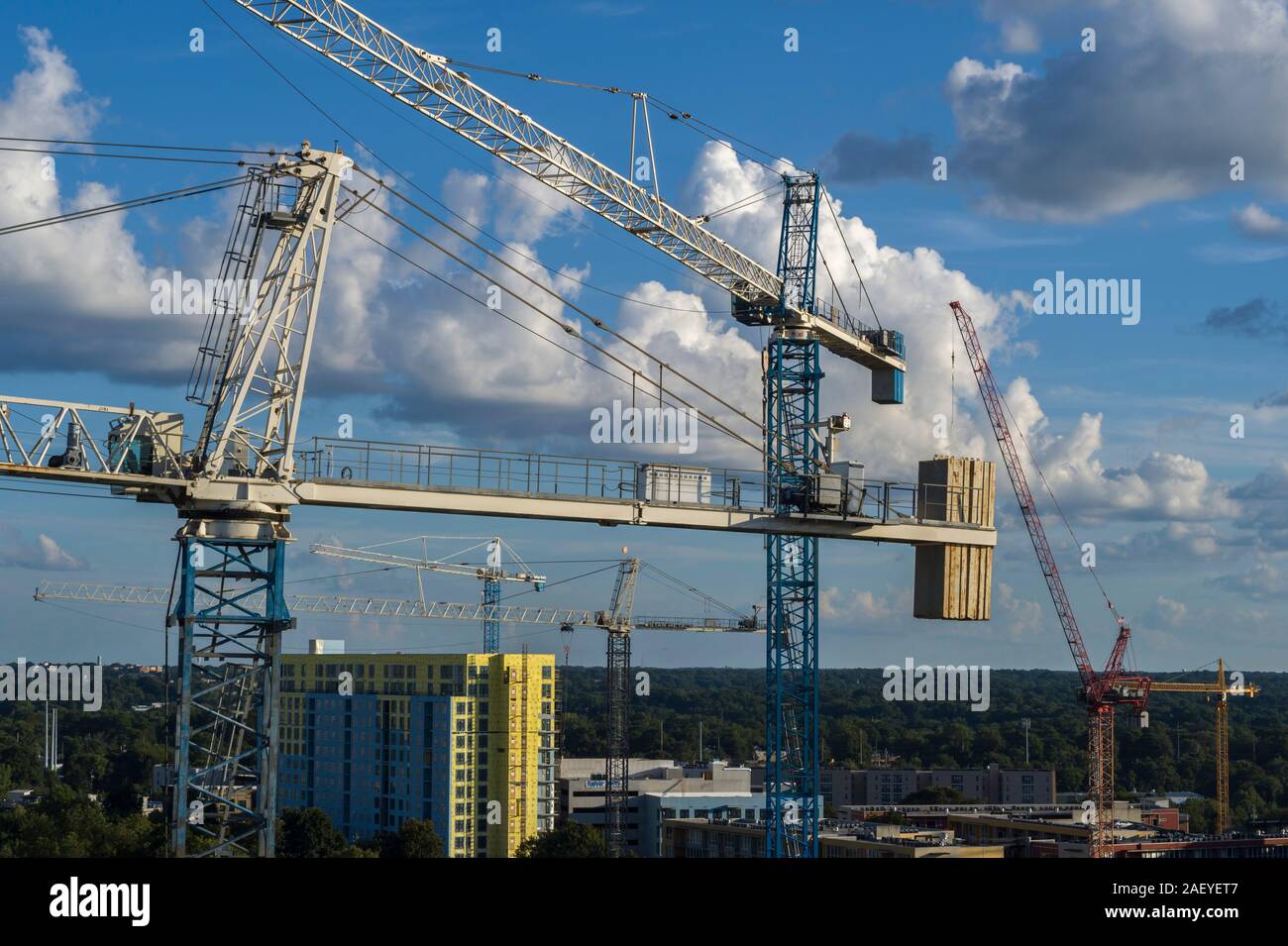 Construction Cranes in Atlanta, Georgia Stock Photo - Alamy
