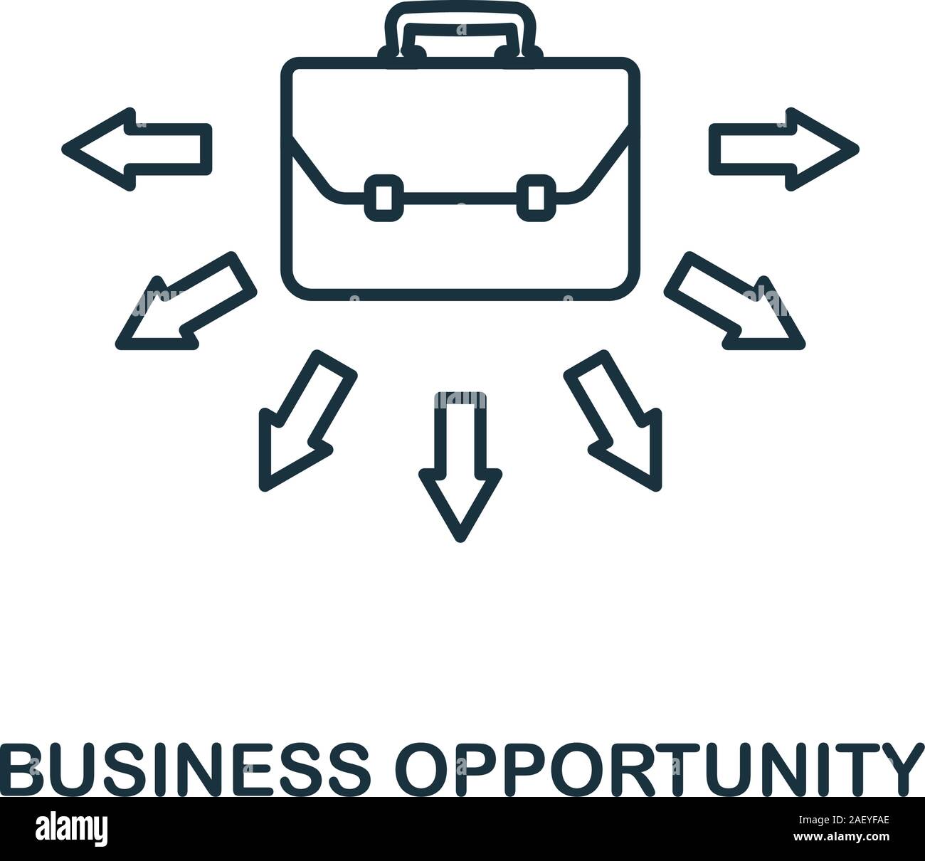 Business Opportunity icon. Line style element from business strategy ...
