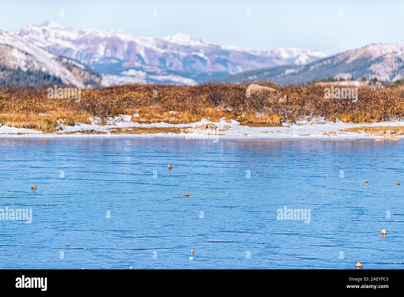 Independence Pass highway 82 rocky mountain continental divide in ...