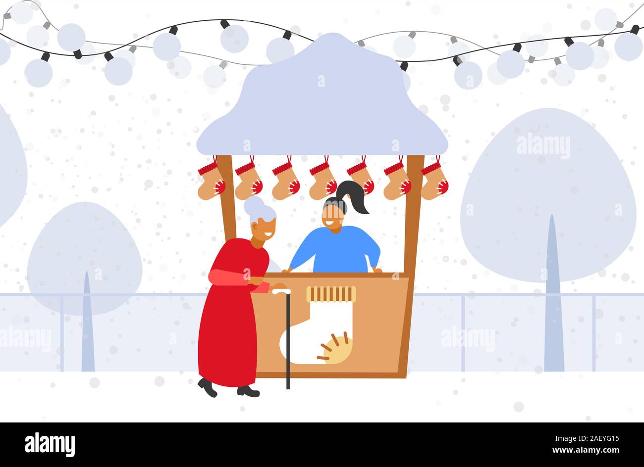Lady stall Stock Vector Images - Alamy