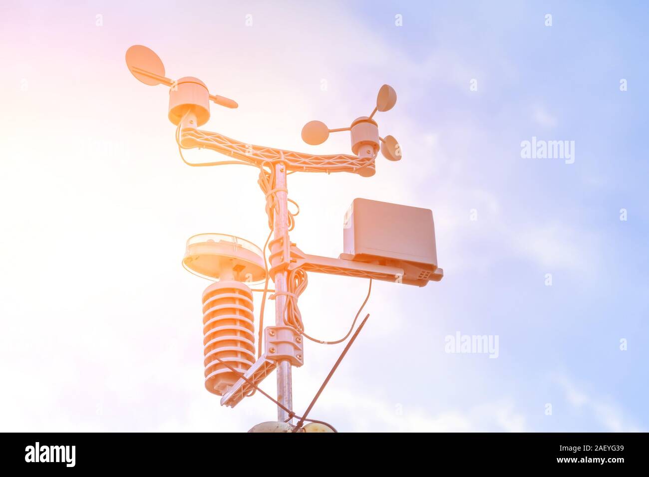 Weather station automatic measurement of weather parameters ...