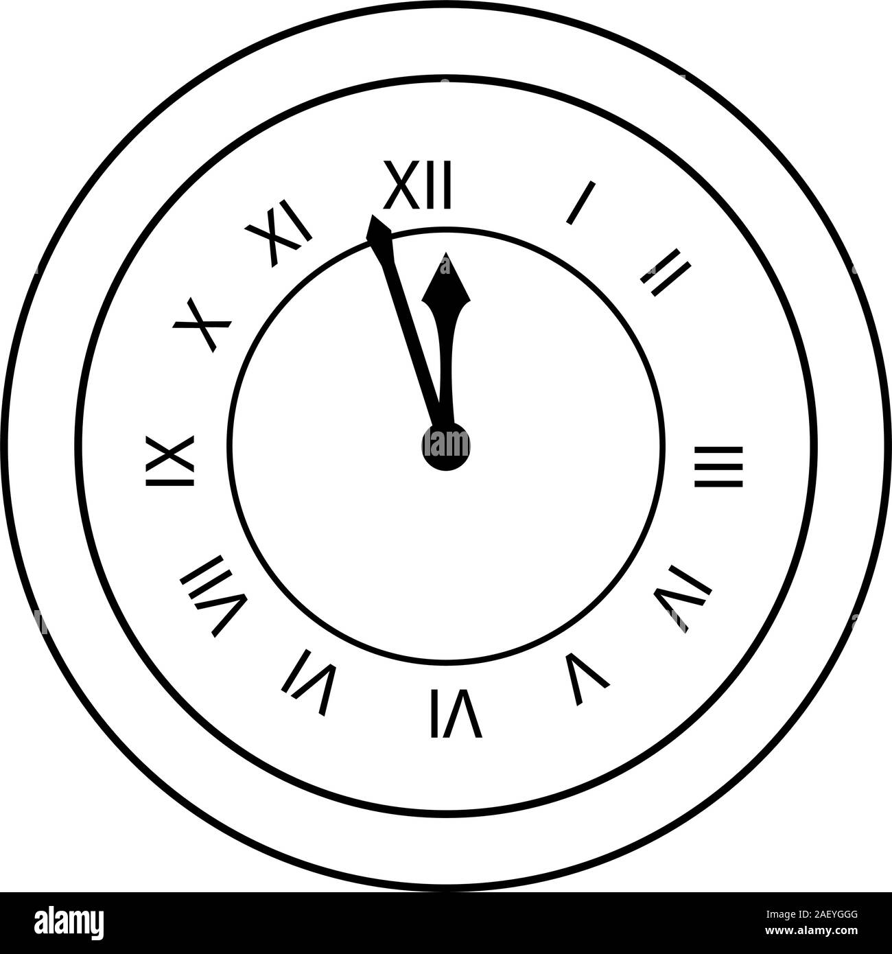 Decorative clock face Stock Vector Images - Alamy