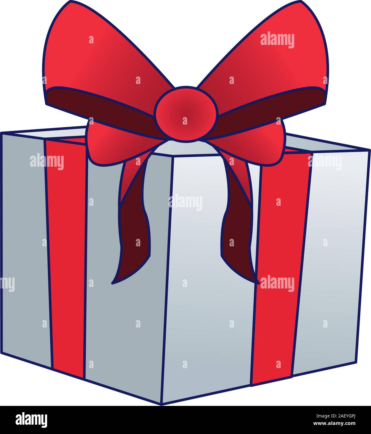 gift box with red box icon Stock Vector Image & Art - Alamy