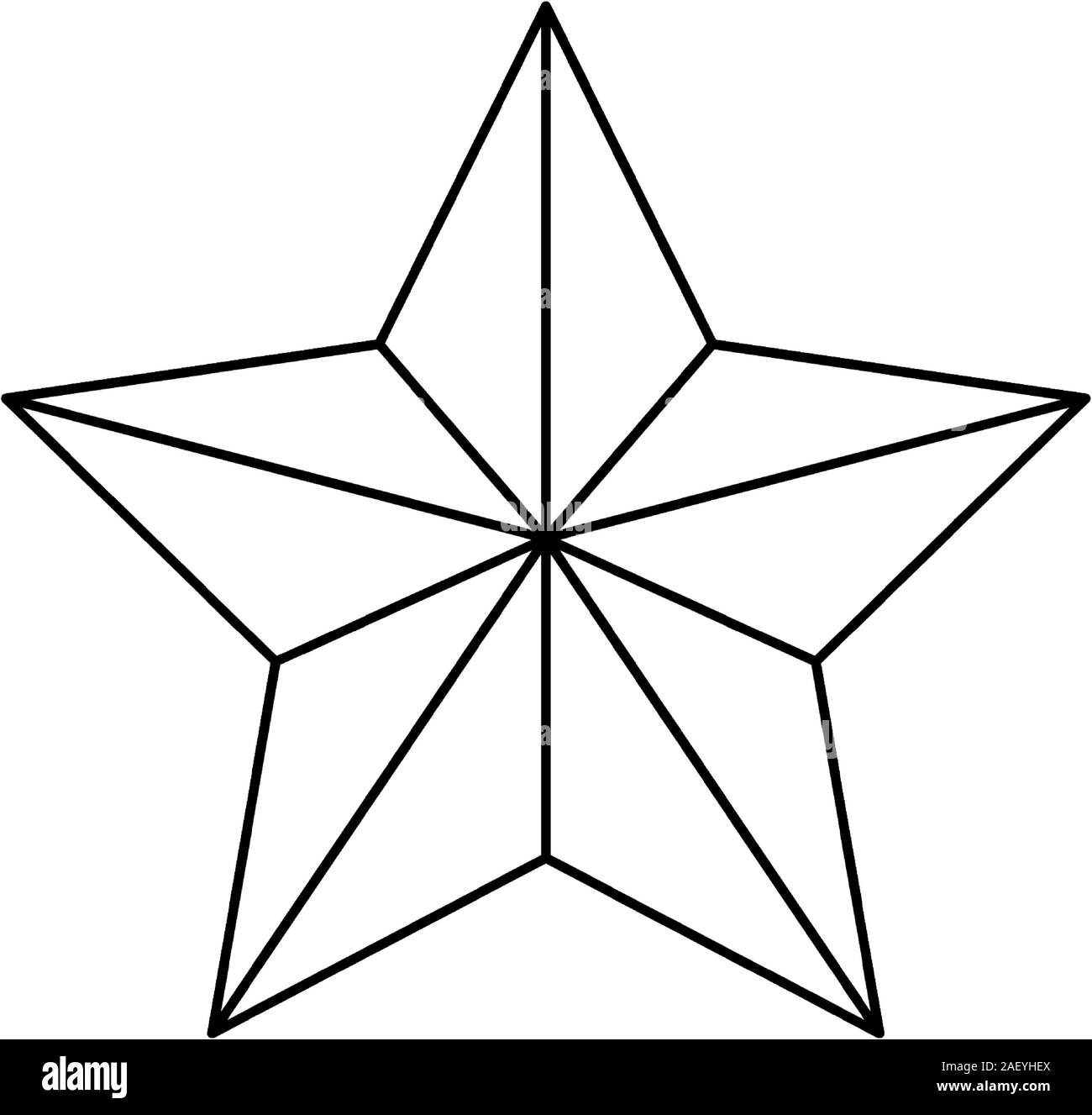 isometric star icon, flat design Stock Vector Image & Art - Alamy