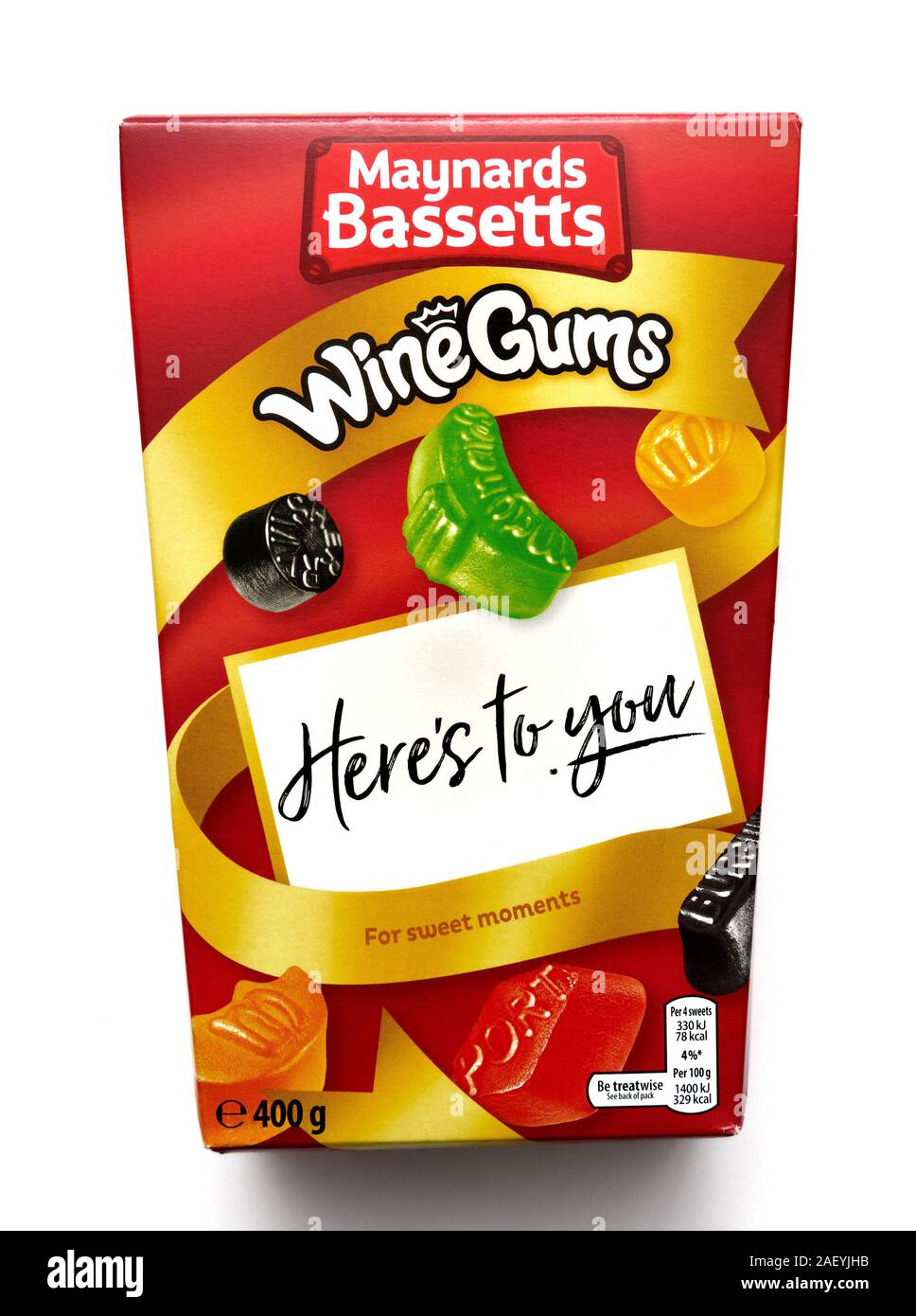 Maynards Bassetts wine gums 400g retail box,UK Stock Photo - Alamy